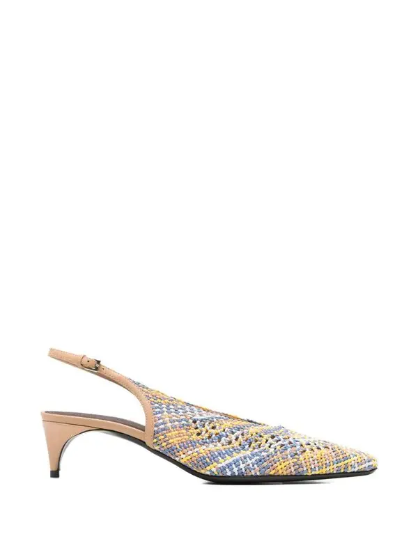 Bernadette Lolo Woven Slingback Pumps