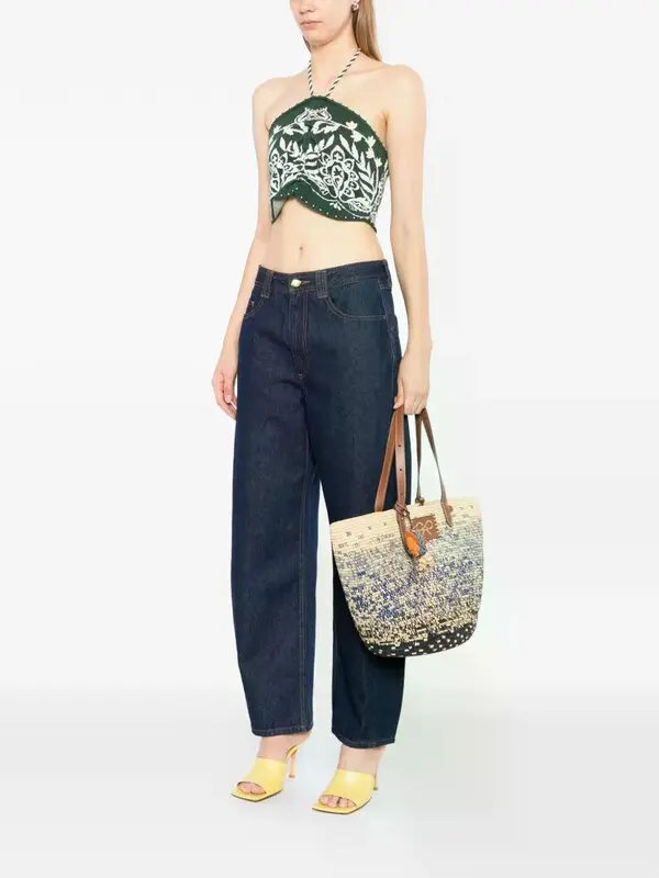 ANYA HINDMARCH Woven Raffia Tote Bag