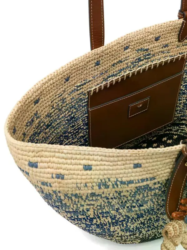 ANYA HINDMARCH Woven Raffia Tote Bag