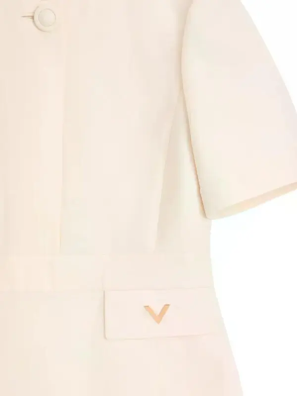 Valentino Garavani Crepe Couture Short Dress - Neutrals
