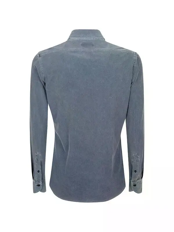 TINTORIA MATTEI 954 Textured Long-sleeve Shirt