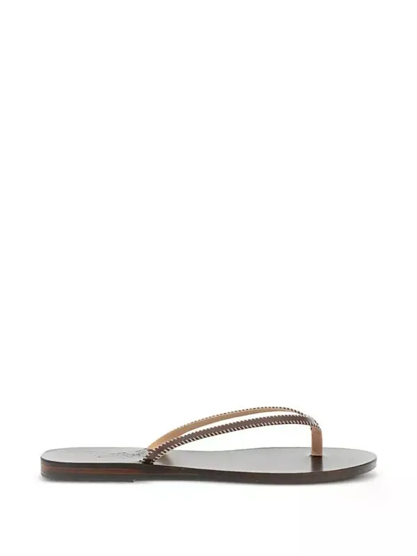 ANCIENT GREEK SANDALS Saionara Thong Sandals - Brown