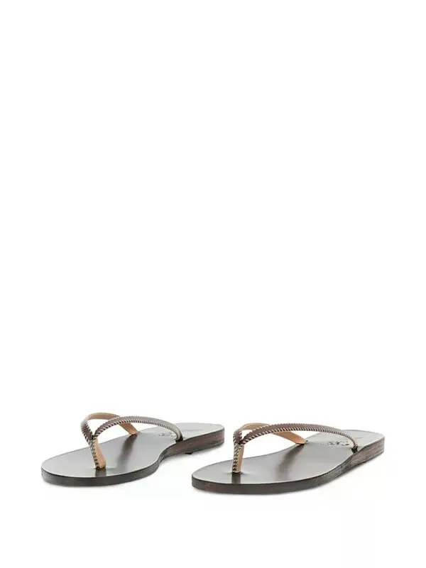 ANCIENT GREEK SANDALS Saionara Thong Sandals - Brown