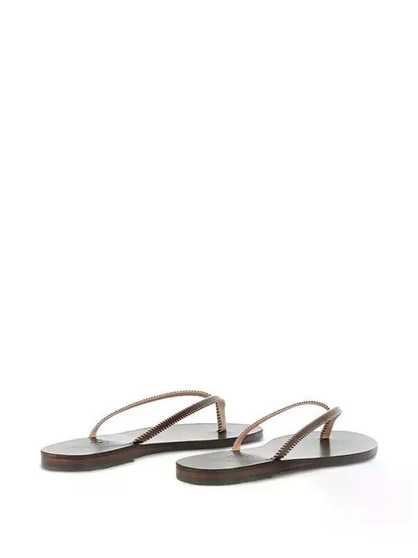 ANCIENT GREEK SANDALS Saionara Thong Sandals - Brown