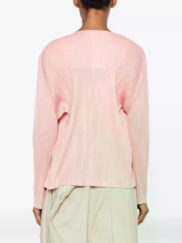 Issey Miyake Pleated Shawl Collar Jacket