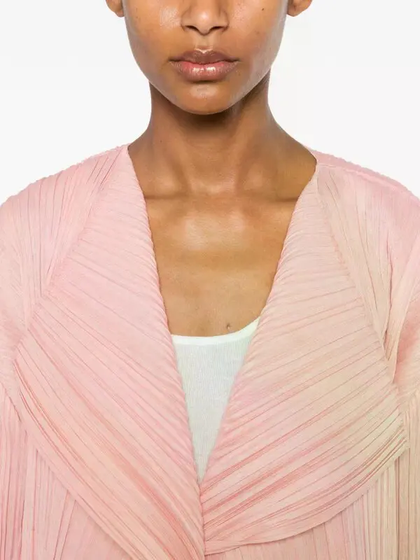 Issey Miyake Pleated Shawl Collar Jacket