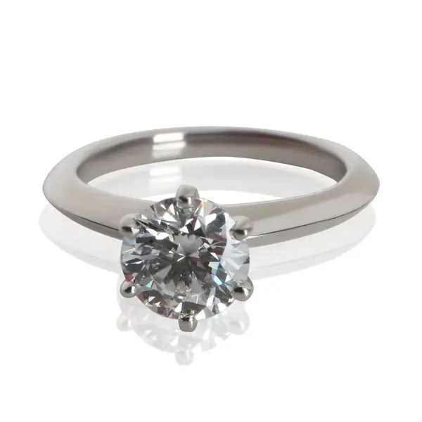 Tiffany & Co. 1.28 Ct Round Brilliant Diamond Engagement Ring - Platinum