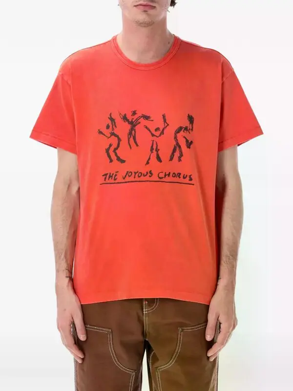 VANS X Julian Klincewicz Joyous Chorus Graphic-print T-shirt - Red