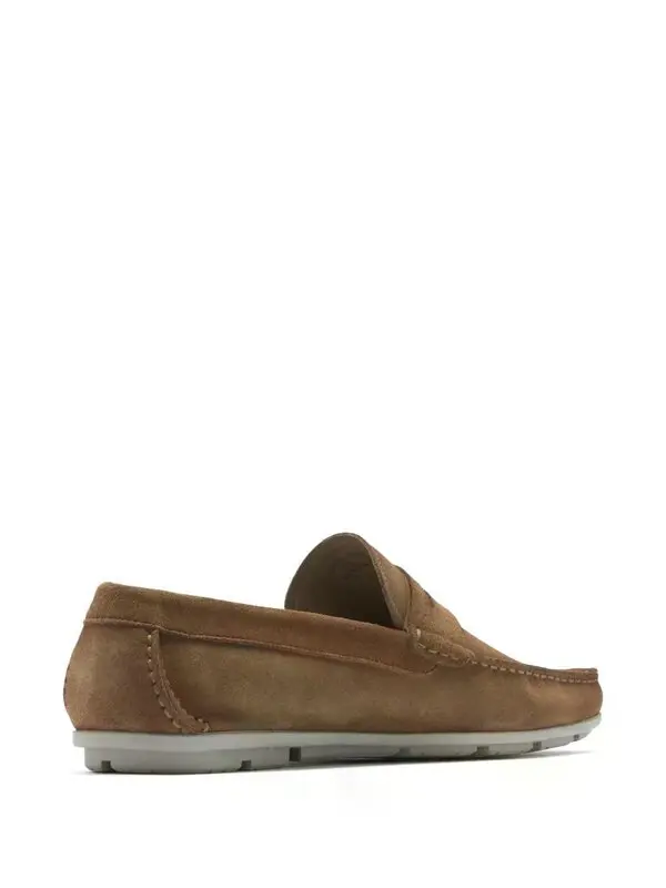 Magnanni Suede Penny Loafers