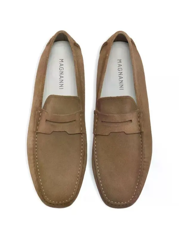 Magnanni Suede Penny Loafers