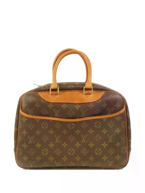 LOUIS VUITTON Monogram Deauville Tote Bag - Brown
