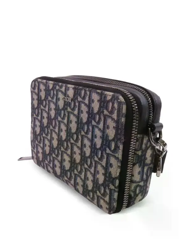 Dior Oblique Canvas Zipped Shoulder Bag
