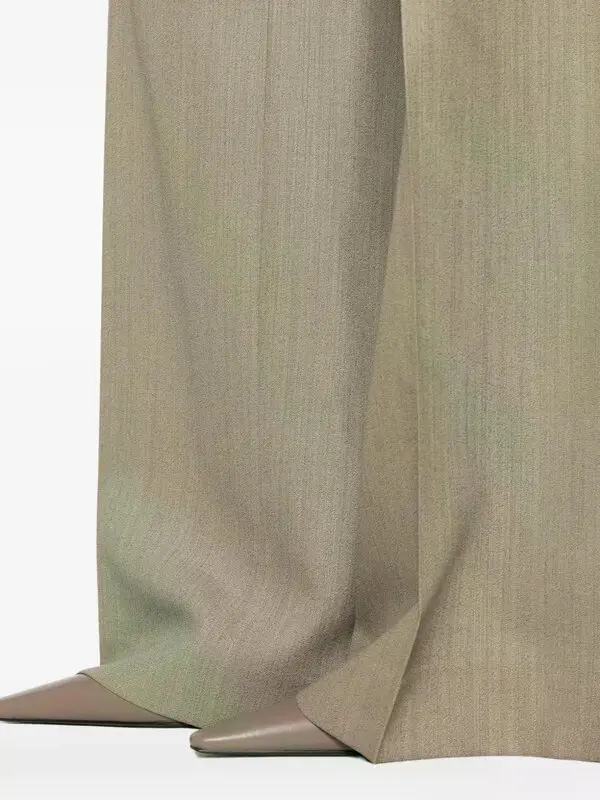 Calvin Klein Fernanda Wide-leg Trousers In Beige