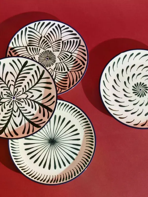 SERAX X Waww La Table Bazaar Geometric-pattern Plates