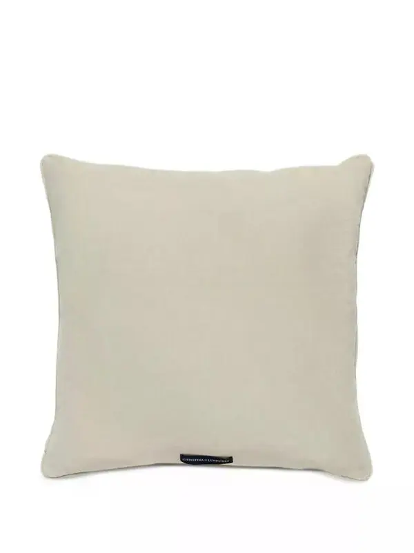 CHRISTINA LUNDSTEEN Bonnie Geometric Velvet Cushion