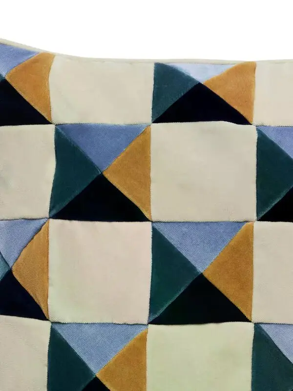 CHRISTINA LUNDSTEEN Bonnie Geometric Velvet Cushion