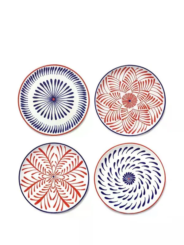 SERAX X Waww La Table Bazaar Geometric-patterned Plates