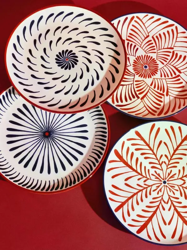 SERAX X Waww La Table Bazaar Geometric-patterned Plates