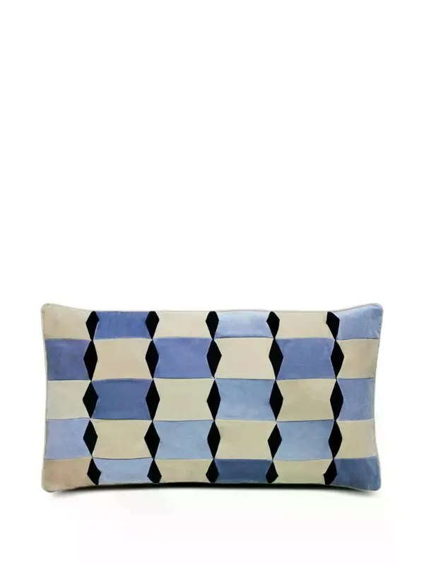 CHRISTINA LUNDSTEEN Florence Geometric Velvet Cushion