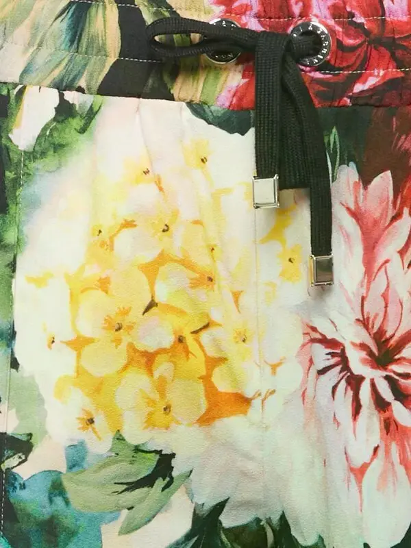 Dolce & Gabbana Floral Print Crepe Trousers