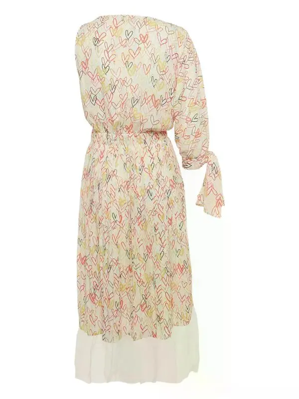 Elisabetta Franchi Printed Midi Dress - Neutrals
