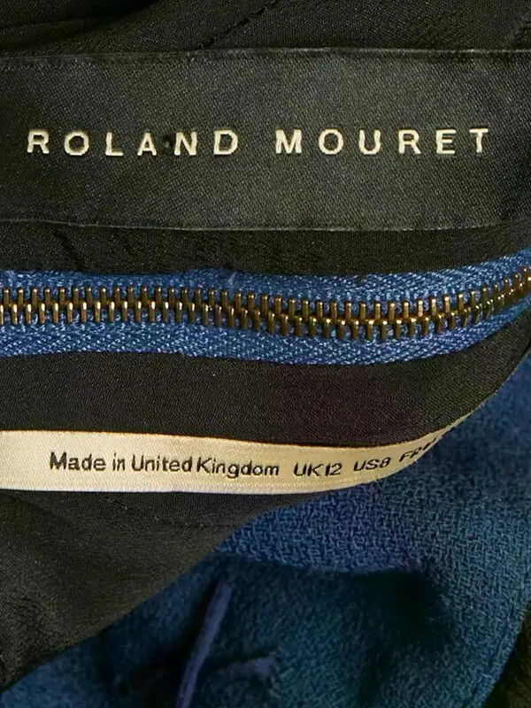 Roland Mouret Wool V-neck Lace-up Midi Dress