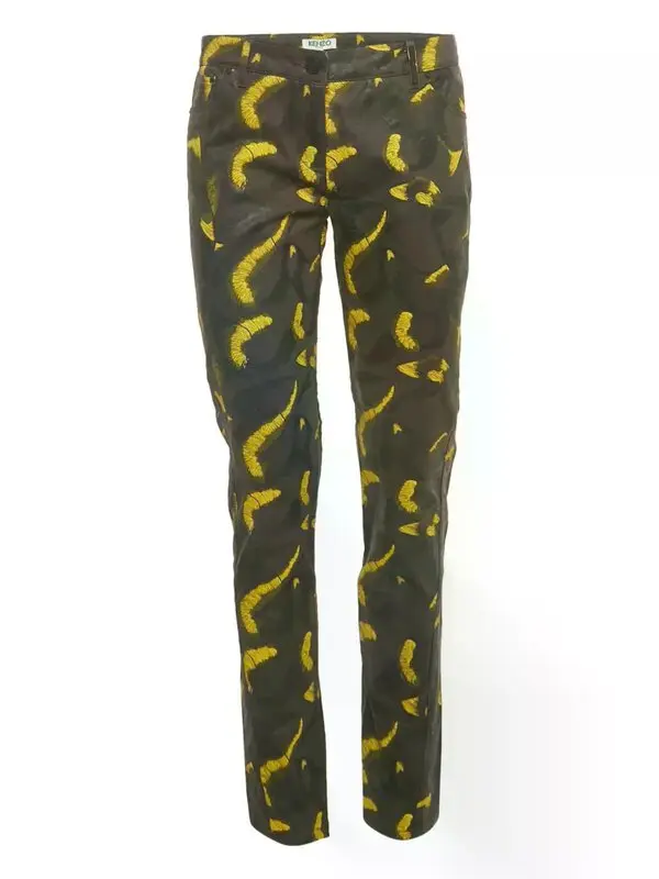 Kenzo Cotton Printed Jeans - Grey