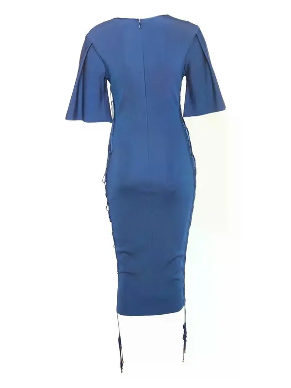 Elisabetta Franchi Jersey Lace-up Midi Dress