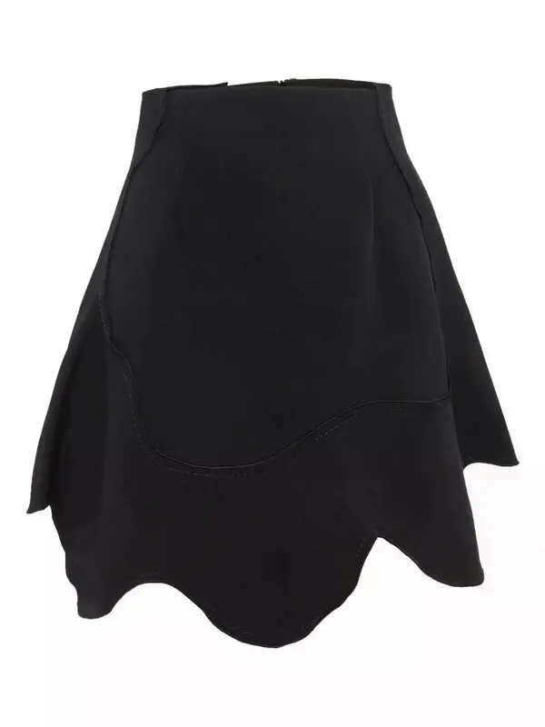 Sportmax Layered A-line Skirt - Black