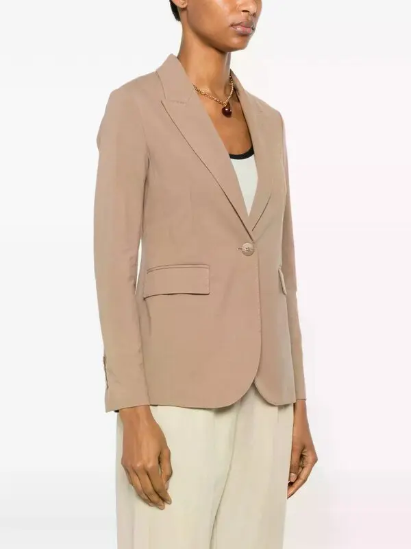 CIRCOLO 1901 Brown Cotton Single-breasted Jacket
