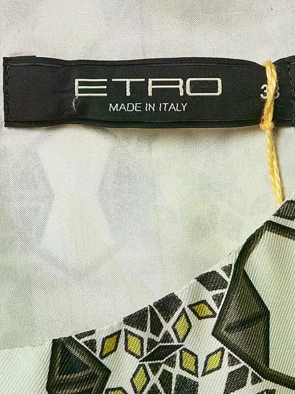Etro Geometric Print Silk Dress