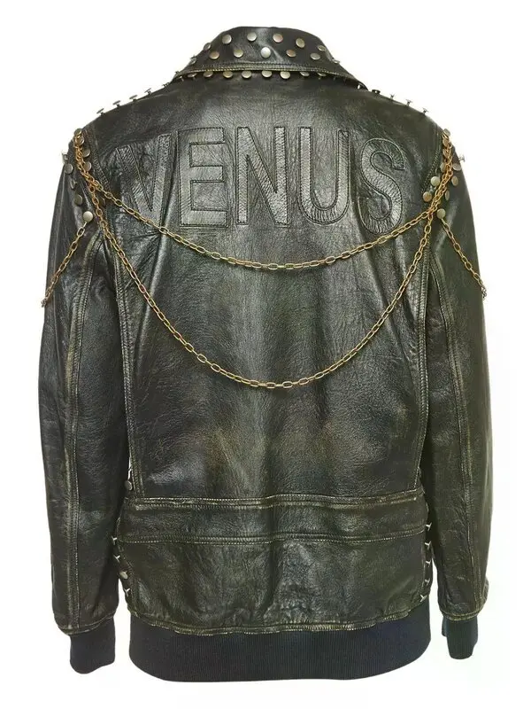 Gucci Studded Leather Biker Jacket