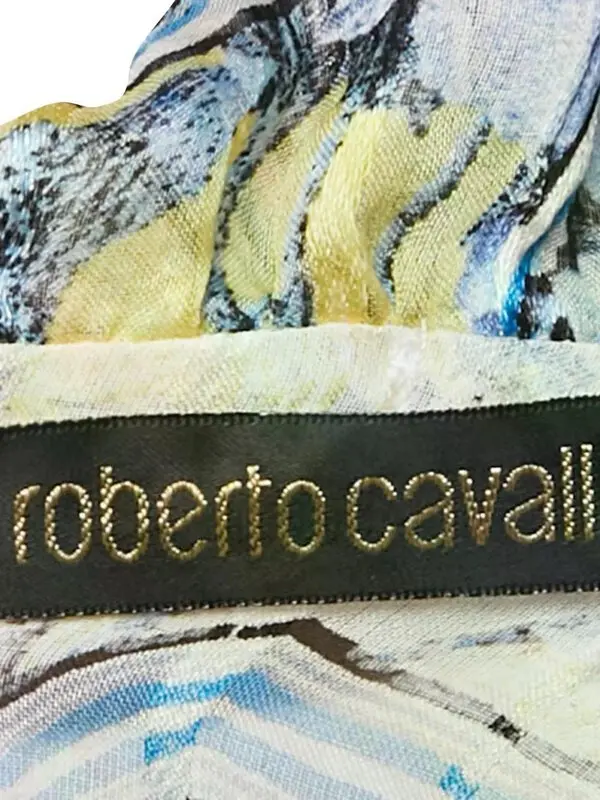 Roberto Cavalli Floral Print Blouse And Skirt Set - Blue