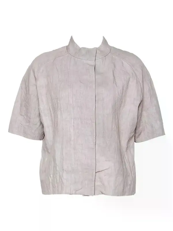Marni Beige Linen Short Sleeve Top