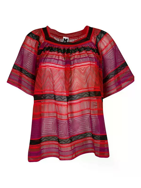 Missoni Geometric Pattern Knit Top