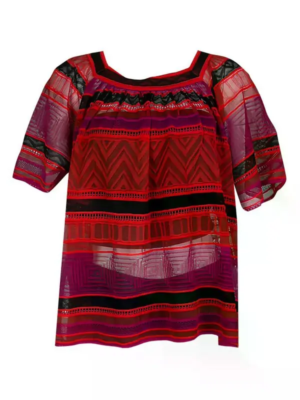 Missoni Geometric Pattern Knit Top