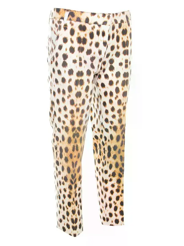 Roberto Cavalli Leopard Print Trousers