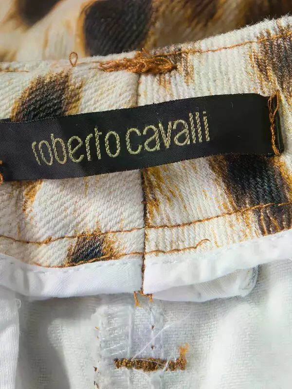 Roberto Cavalli Leopard Print Trousers