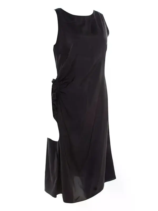 Bottega Veneta Draped Ruched Sleeveless Dress