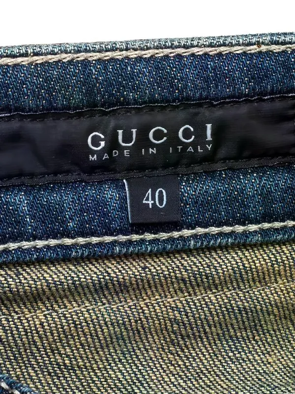 Gucci Tapered Stretch Cotton Denim Trousers