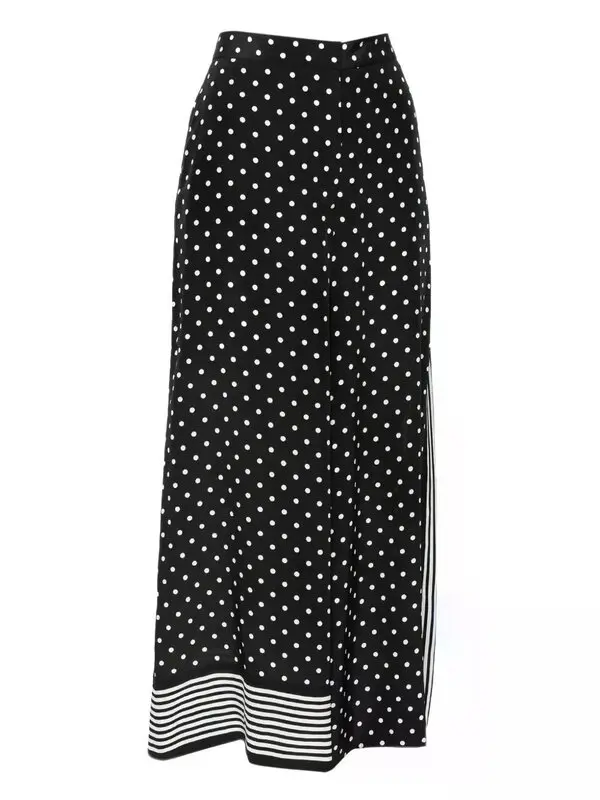 Stella McCartney Polka Dot Stripe Trousers - Black