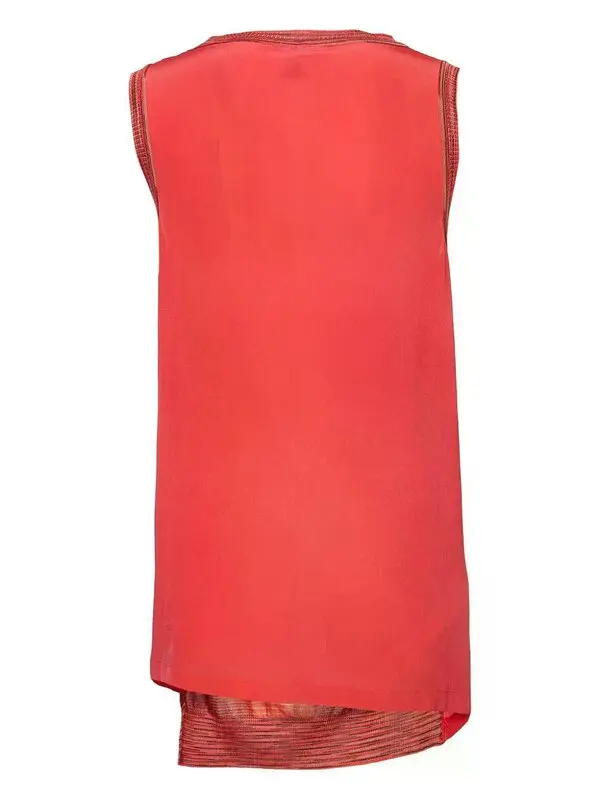 Missoni Striped Knitted V-neck Sleeveless Top