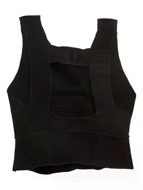 Emporio Armani Peplum Open Back Top
