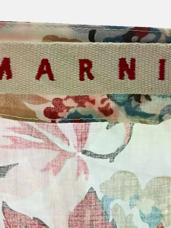 Marni Floral Print Pleated Blouse