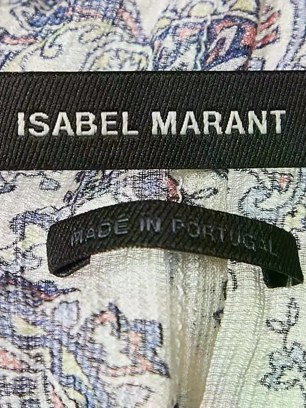 ISABEL MARANT VINTAGE Nes Paisley Ruffle Top