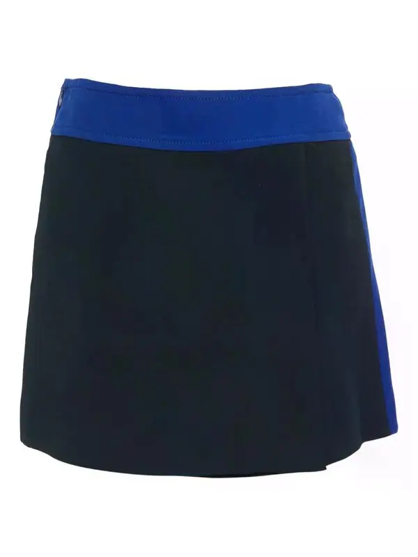 Miu Miu Colour-block A-line Mini Skirt - Blue