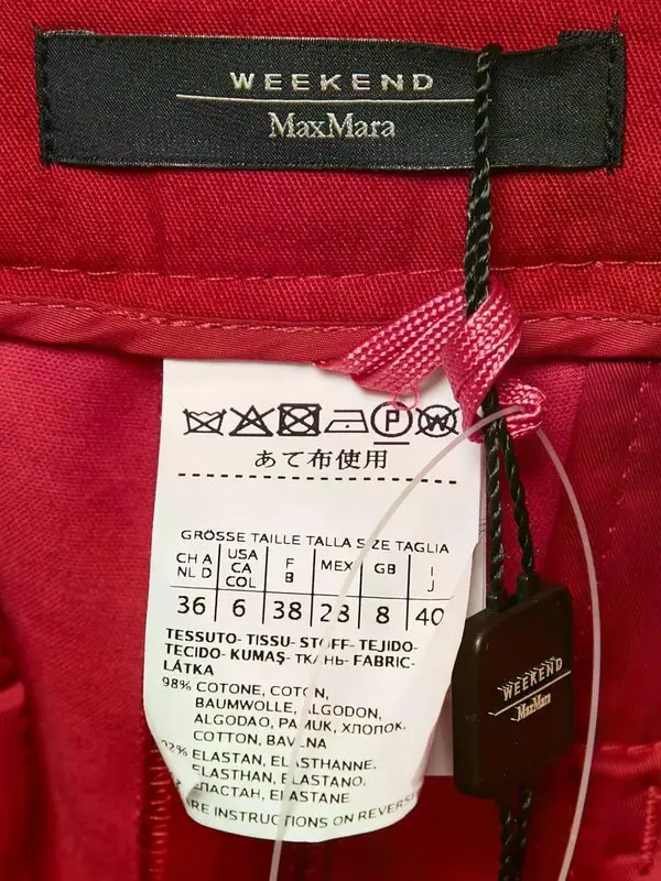 Max Mara Red Velvet Trousers - Pink