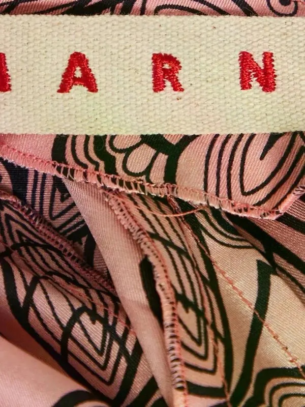 Marni Floral Print Silk Top