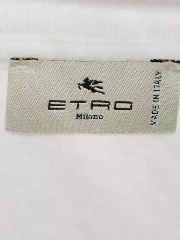 Etro Appliqué Detail Cotton T-shirt