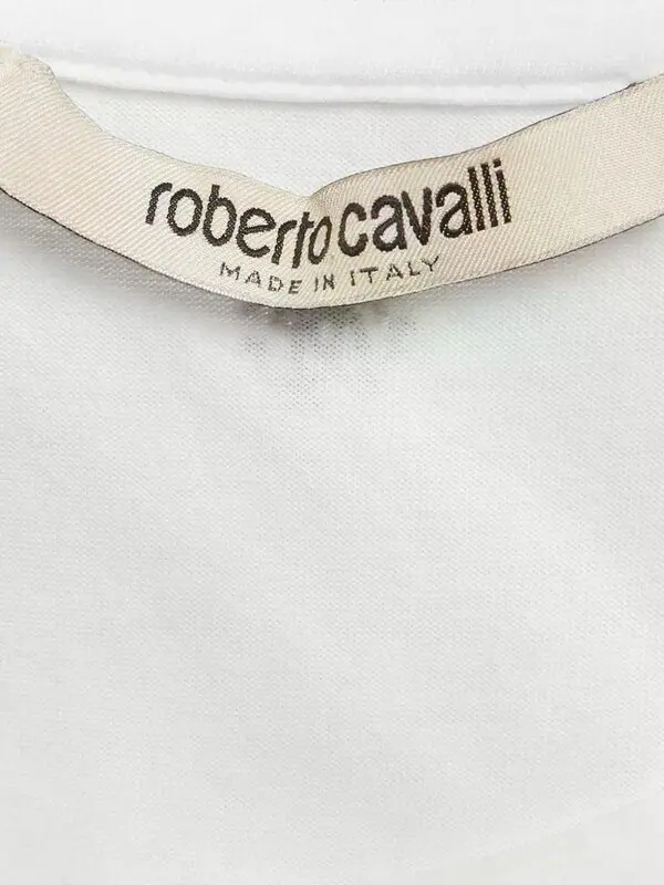 Roberto Cavalli Embroidered Crystal T-shirt